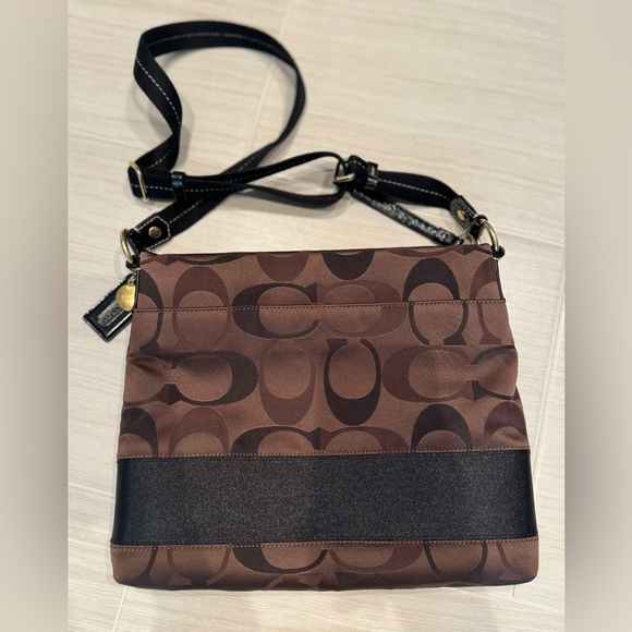 Coach | Bags | Coach File Crossover Bag In Signature Cloth Goldbrown ...